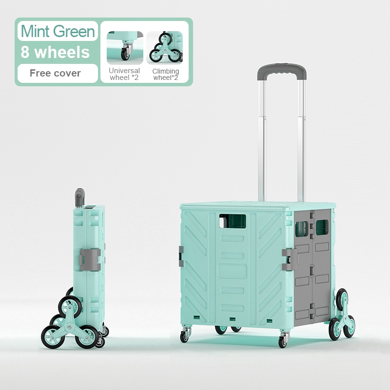 MC 75L Multifunctional Folding Shopping Cart Grocery Utility Cart ...