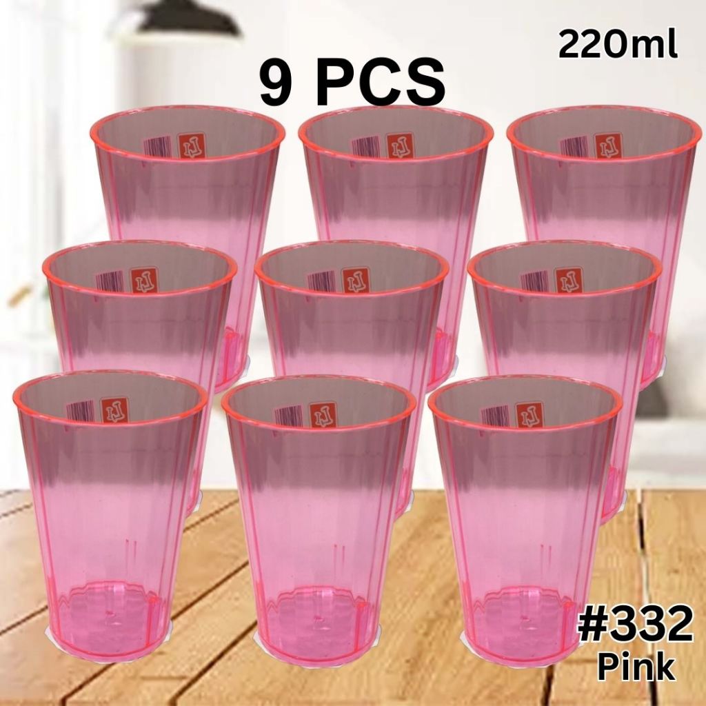 9pcs Cups for 100php Style Acrylic High Grade Plastic Drinking Cups Plastic Water Glass | Shopee ...