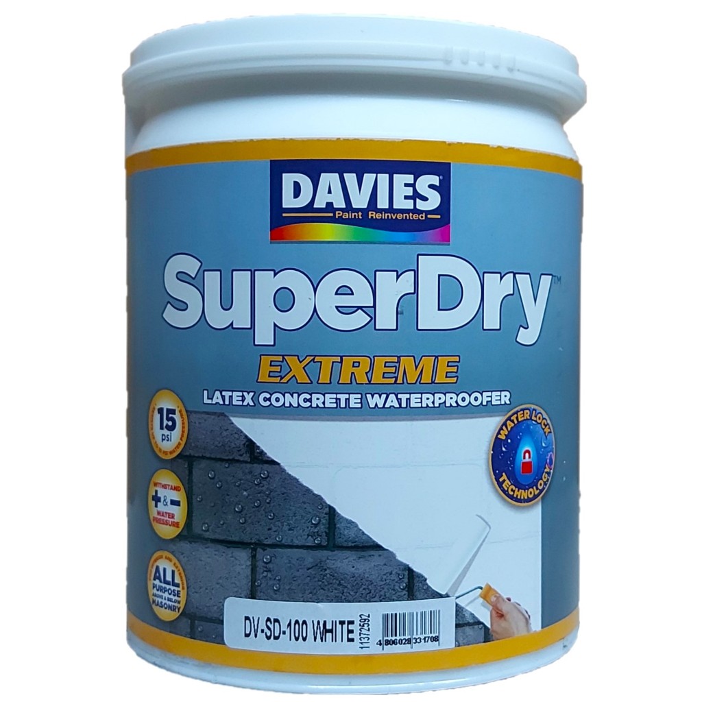 Davies SuperDry Extreme Latex Concrete Waterproofer Super Dry - 1L ...