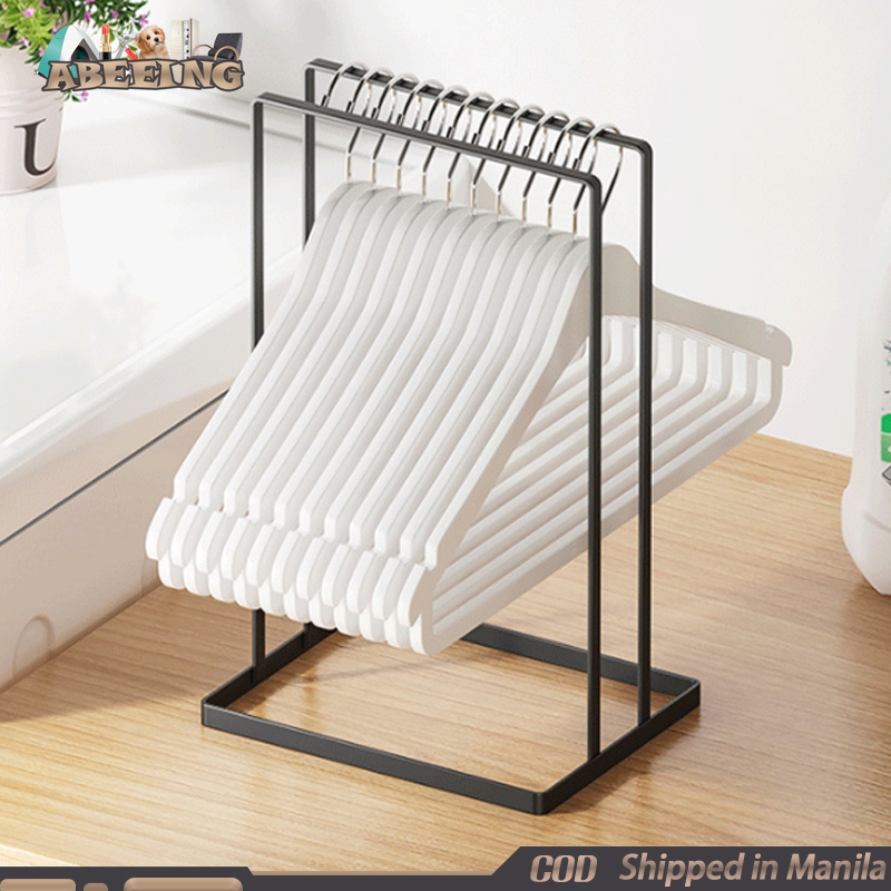 Metal Hanger Organizer Storage Portable Hanger Storage Rack Multi ...