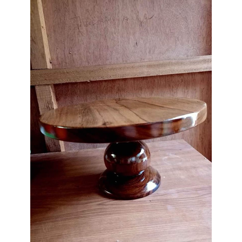 Cake Tray removeable 12” Magkuno wood | Shopee Philippines