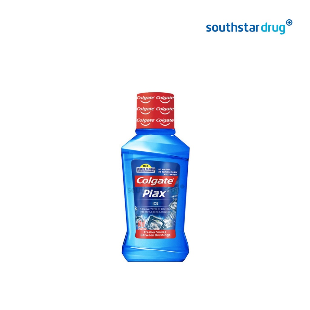 Colgate Plax Antibacterial Mouthwash Ice Intense Flavor 60ml | Shopee ...
