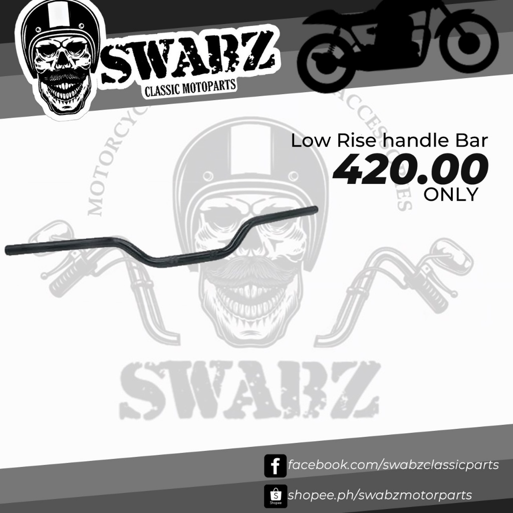 Low rise handle bar for motorcycle | Shopee Philippines