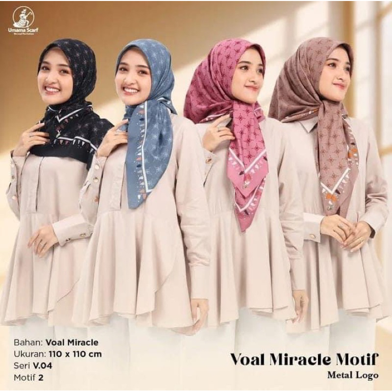 UMAMA HAVSA TRIANGLE HIJAB VOAL (SQUARE) | Shopee Philippines
