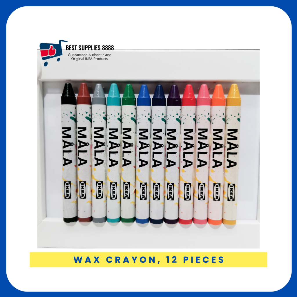 BestSupplies IKEA MALA Kids Wax crayon, children art educational toys ...