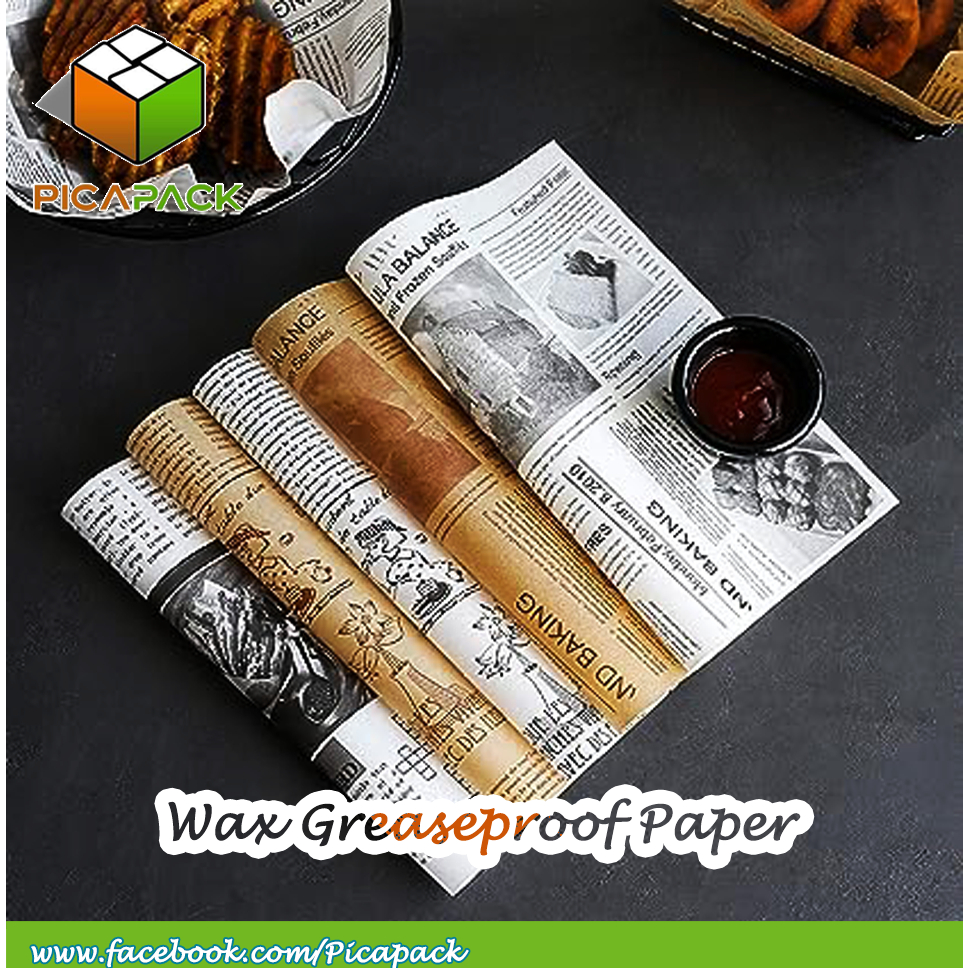 100 Pcs Wax Greaseproof Paper Food Grade Waterproof Baking Tools Cake ...