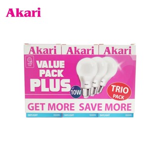 Akari 10 Watts LED Bulb Value Pack - Daylight (APLED3-10DL-VP2) TRIO ...