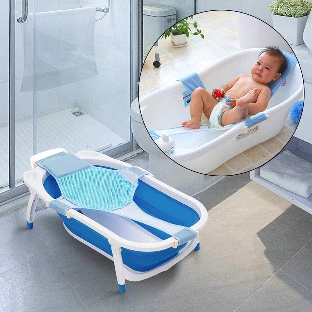 Loveni adjustable baby bath tub net safety bath seat support mesh ...