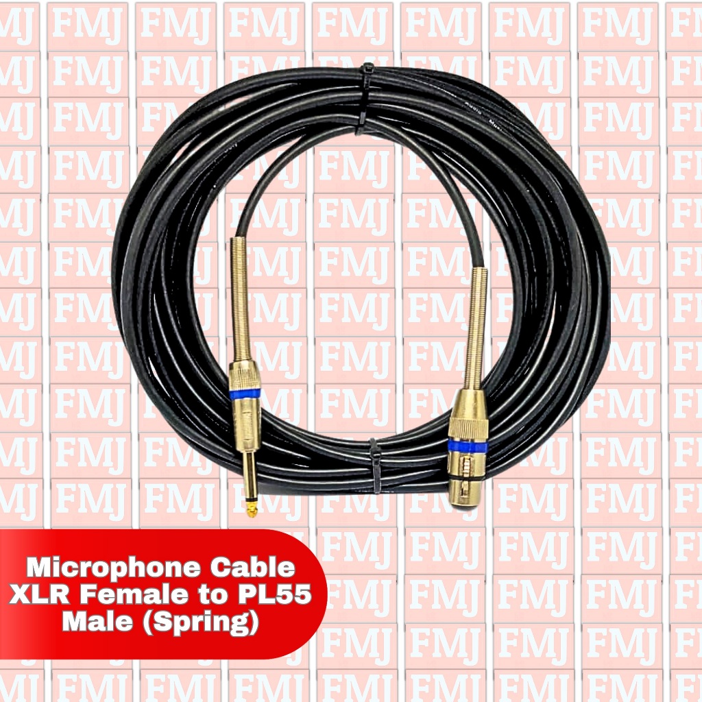 FMJ Microphone Cable Professional Heavy Duty Mic Wire Audio Cord Jack ...