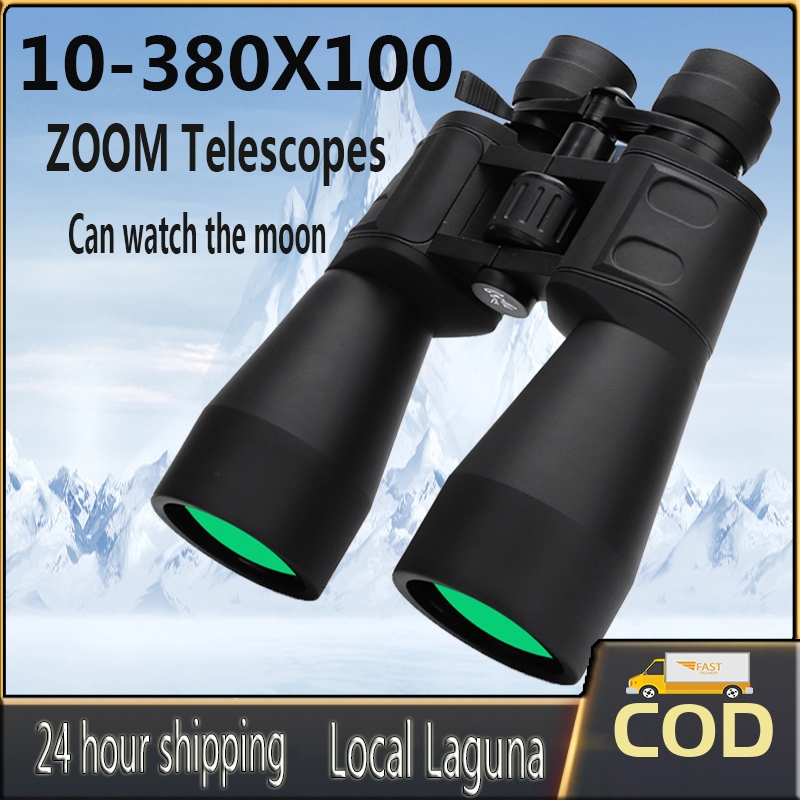 10-380x100 Zoom Professional Powerful Binoculars Long Range 50000M Monocular HD | Shopee Philippines
