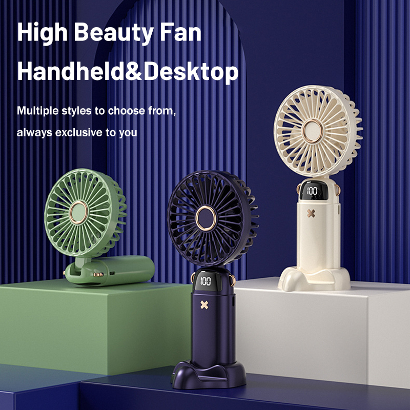 Portable Mini Fan Rechargeable for School with Light for Kids Electric ...