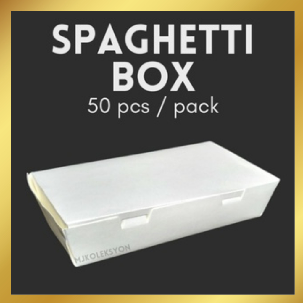 50pcs Spaghetti Box best for ricemeal, Takoyaki, siomai | Shopee ...