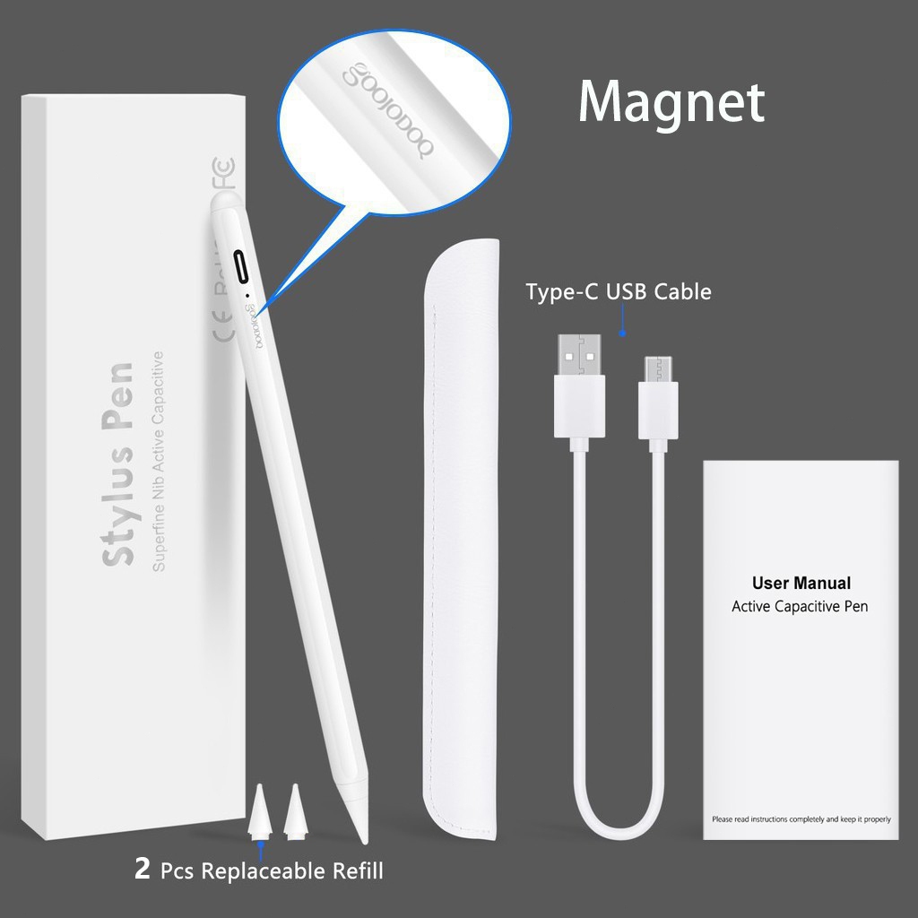 GOOJODOQ GD13 Pro Stylus Pen for iPad Pencil 1st 2 Air 4 5 Pro 11 10th 9th 8th Gen Mini6 Palm ...