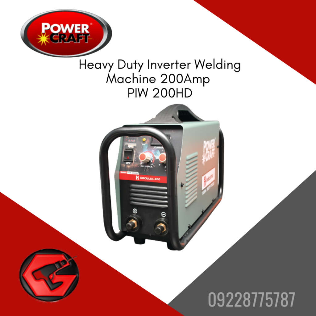 POWERCRAFT PIW 200HD DC ARC INVERTER WELDINE MACHINE | Shopee Philippines