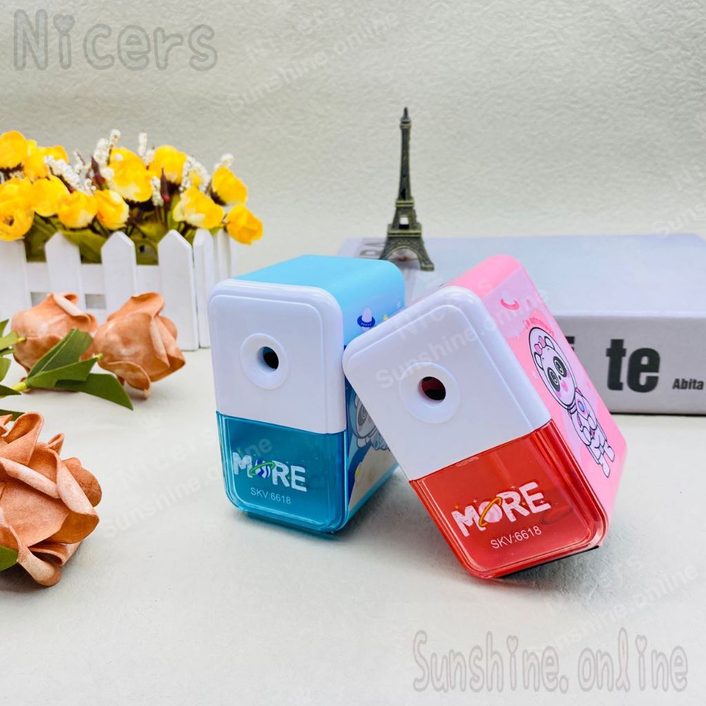 Cute Space Panda Pencil Sharpener Hand Crank Mechanical Pencil Cutter ...