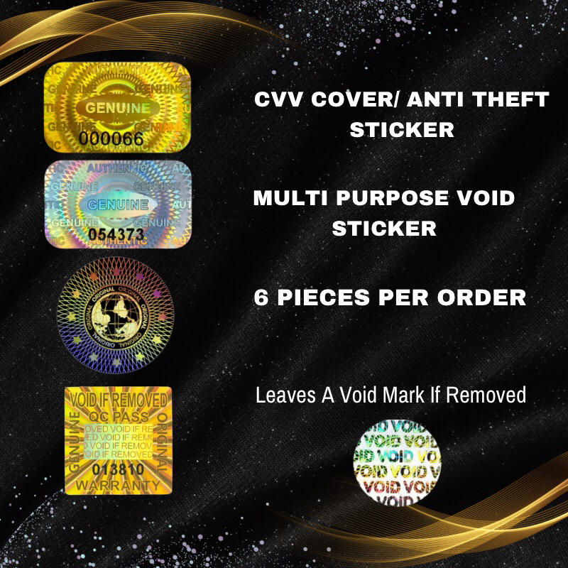 CVV / WARRANTY STICKER | Shopee Philippines