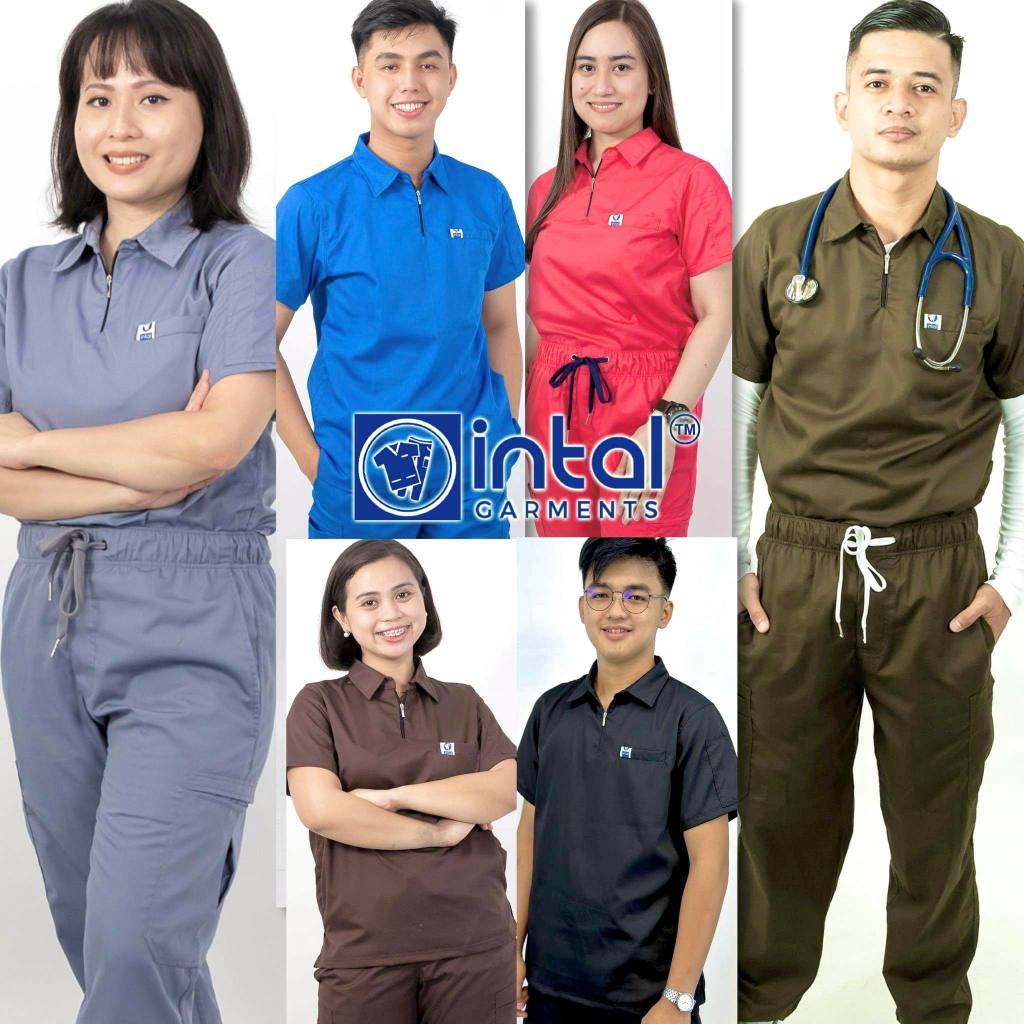 INTAL SCRUBSUIT 033 Elite MATIYAGA Zip-Up Sports Collar Cargo 6-Pocket ...