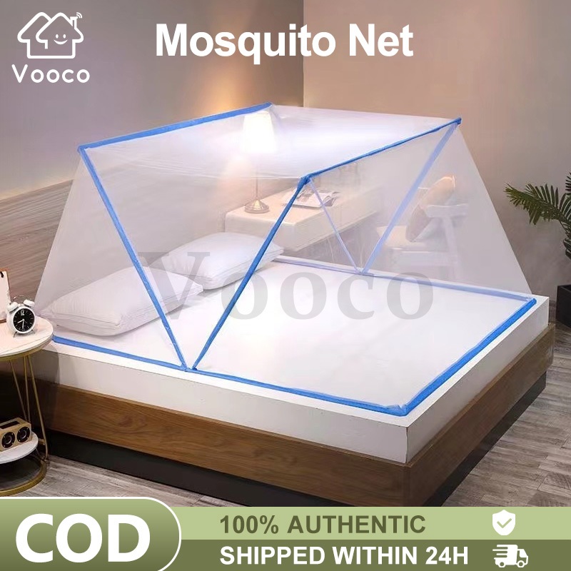 Vooco Foldable Mosquito Net 1.8 King/1.5 Queen Bed Size Decor Home ...