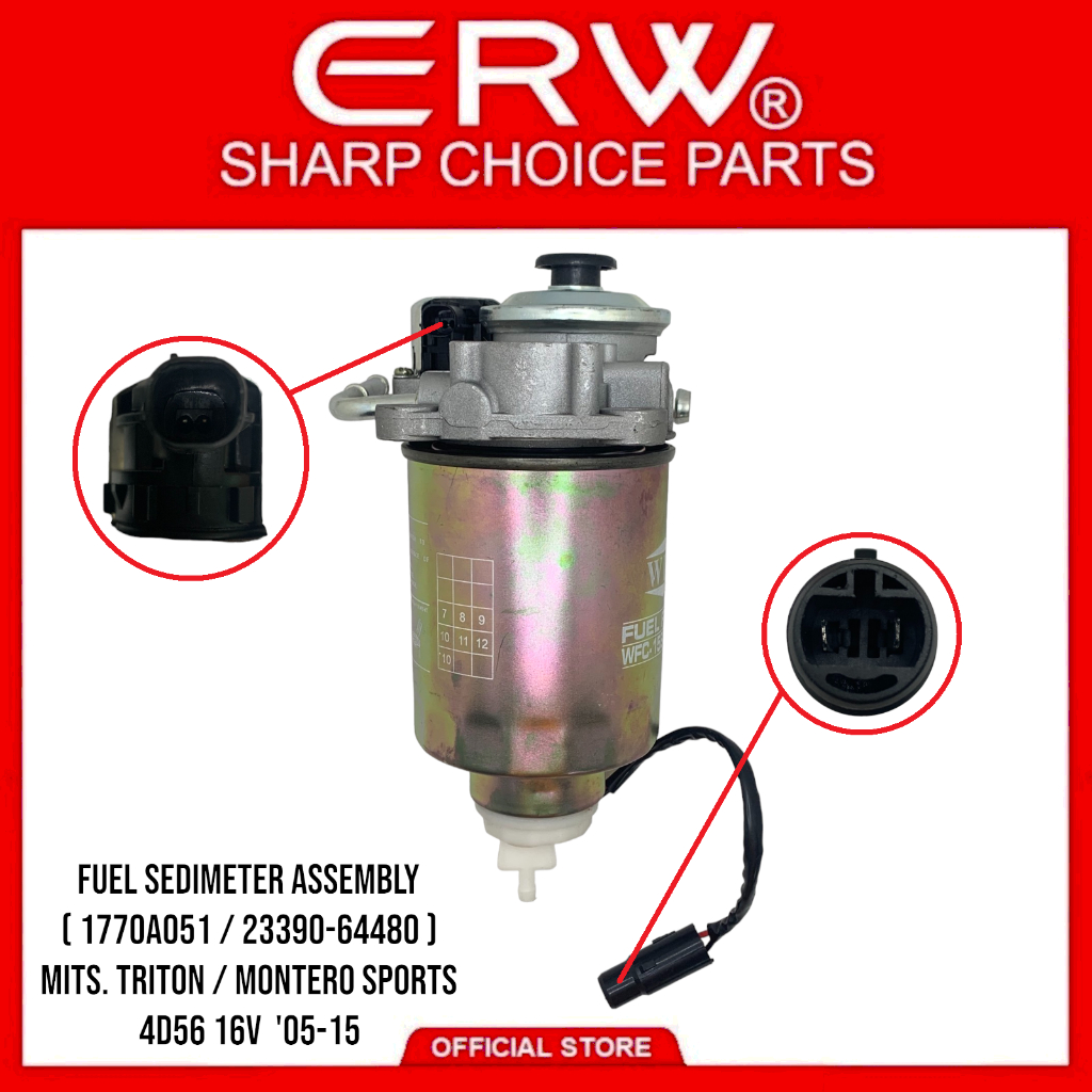 FUEL FEED PUMP ASSY/FUEL SEDIMETER ASSY. (1770A051/23390-64480) W ...