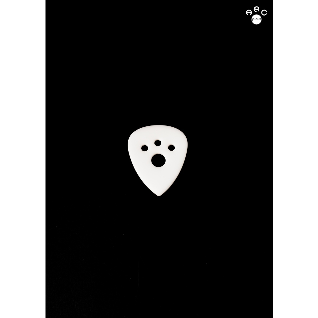 Arc Picks "Yang/White" Series (Handmade Acrylic Guitar/Bass Plectrum ...