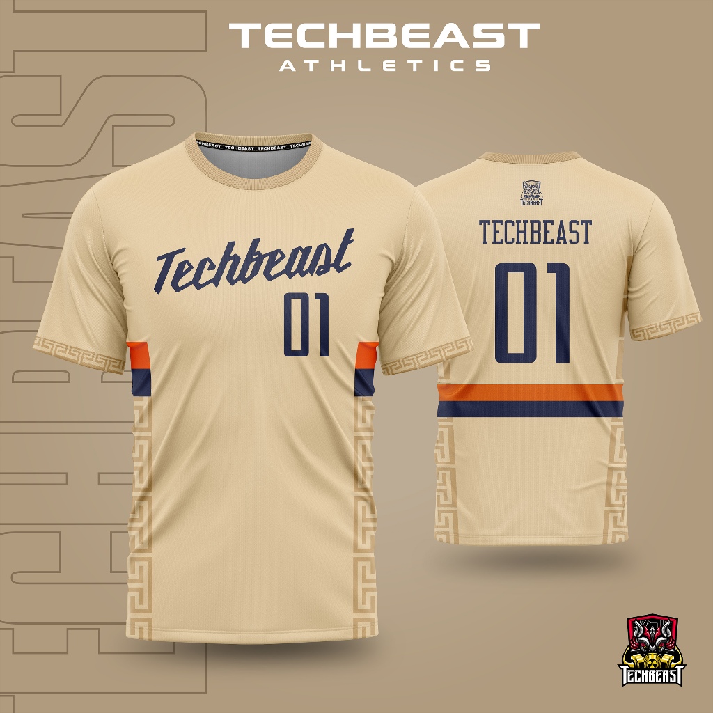 Greek Khaki T-shirt Full Sublimation Jersey Techbeast ( CUSTOM NAME + NUMBER ) | Shopee Philippines