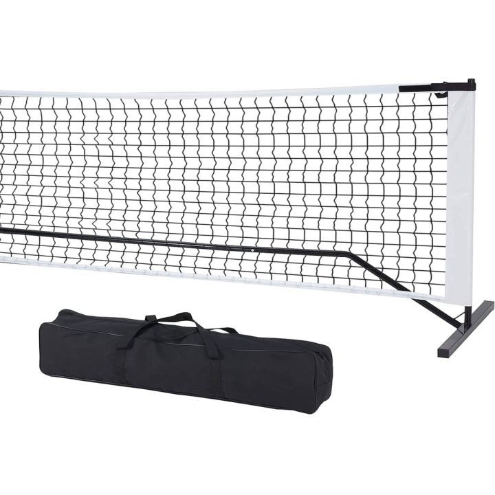 Pickleball Padel Board Net with Foldable Stand& Carry Bag 22 FT Steel ...
