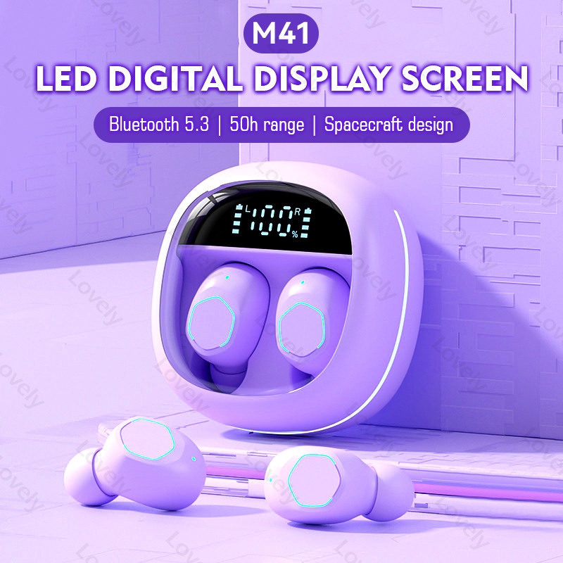 M41 TWS Bluetooth Earphones with Microphone Earbuds Wireless Earphone ...