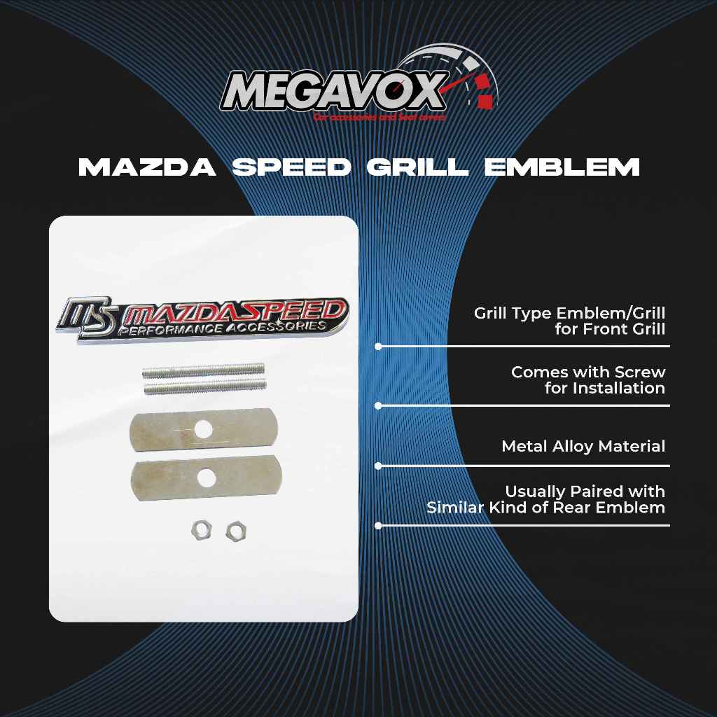 Mazda Speed Grill Emblem | Shopee Philippines