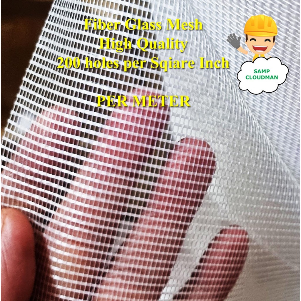 Fiberglass Mesh Screen 3ft. Wide Per Meter White 1M Wide Waterproofing ...