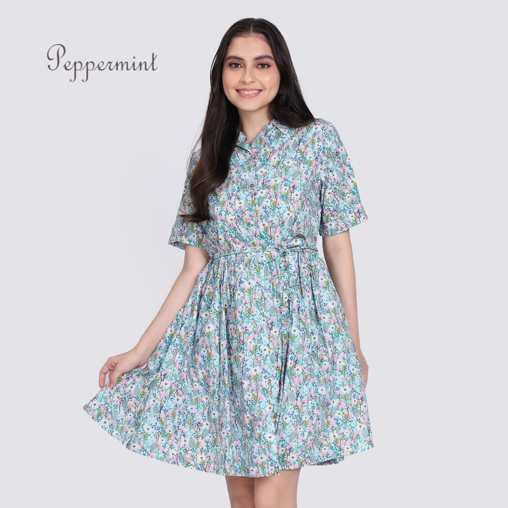 Peppermint Woman Ember Dress (Light Blue) | Shopee Philippines