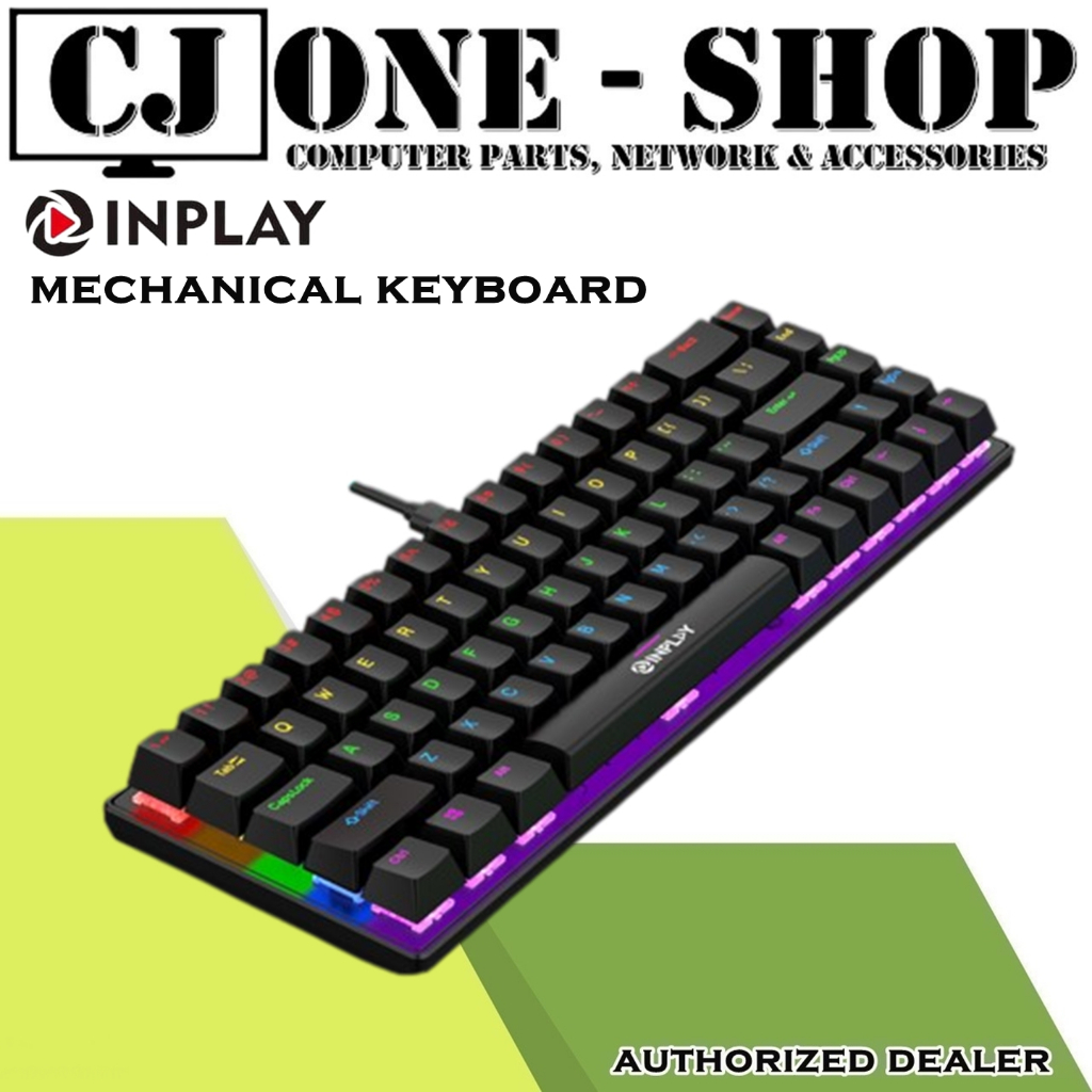 Inplay : NK680 68 Key Mechanical RGB Keyboard With Blue Switches For PC ...