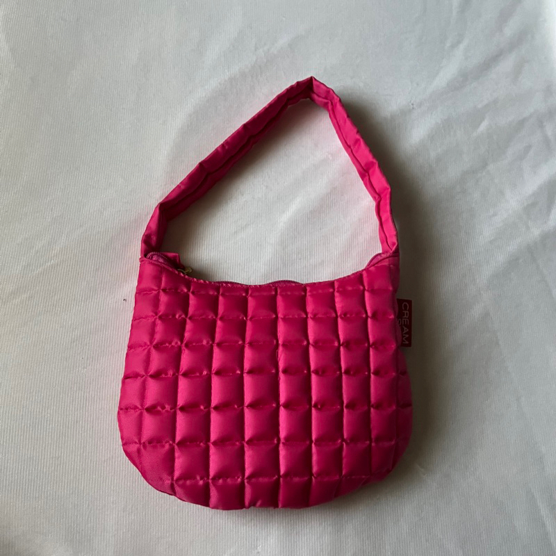 HOT PINK PUFFER SHOULDER BAG | Shopee Philippines