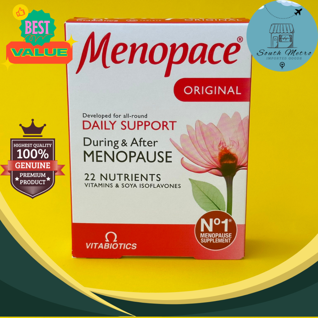 Menopace Original 30 Tablets - No 1 Menopause Supplement of UK | Shopee ...