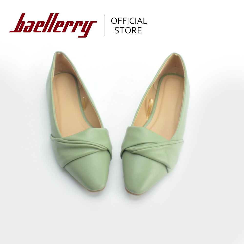 Baellerry Spring Autumn Women's French Flats Pointed Toe Soft Sole Slip ...