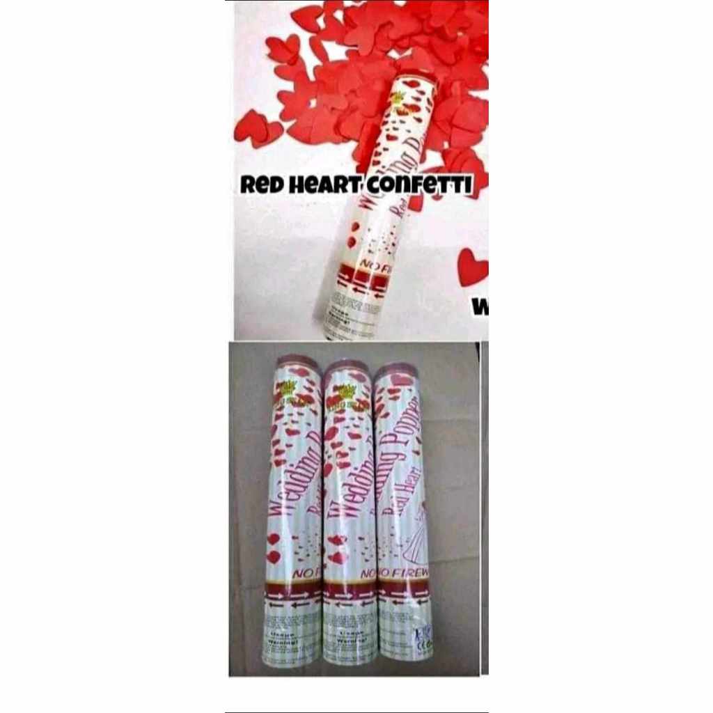 WEDDING POPPERS RED HEART 30cm | Shopee Philippines