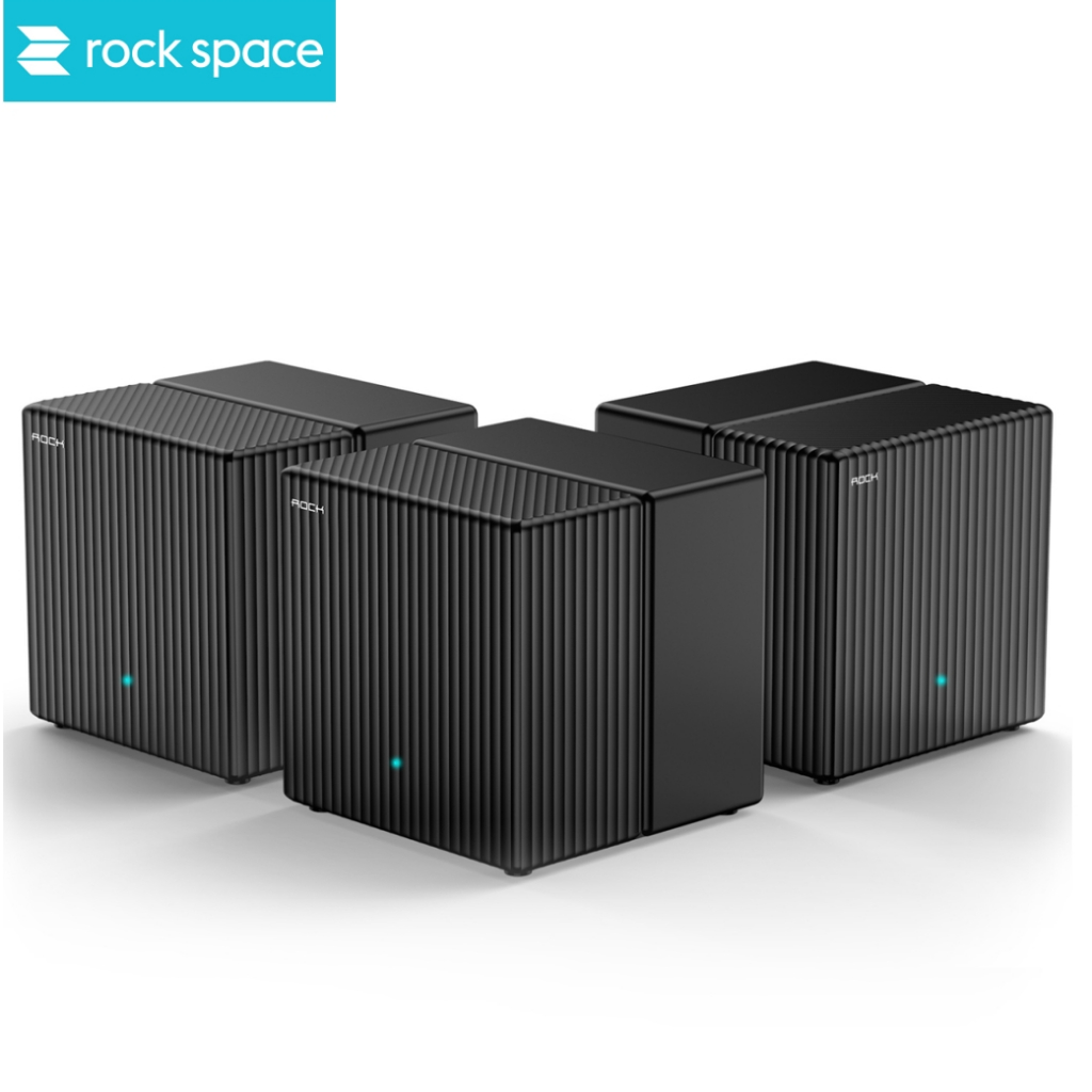 Rock Space AX1800 Dual-Band Whole Home Mesh Wi-Fi6 System(3 Pack) Up to ...