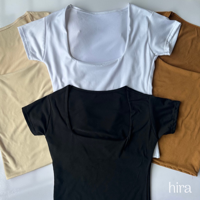 HIRA • DOUBLE LINING SQUARENECK FULL LENGTH TOP FOR WOMEN BASIC TOP ...