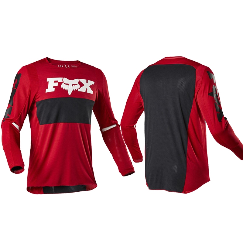 Fox Red Motorcycle Shirt motor Cycling Jersey Bike Racing men sports ...