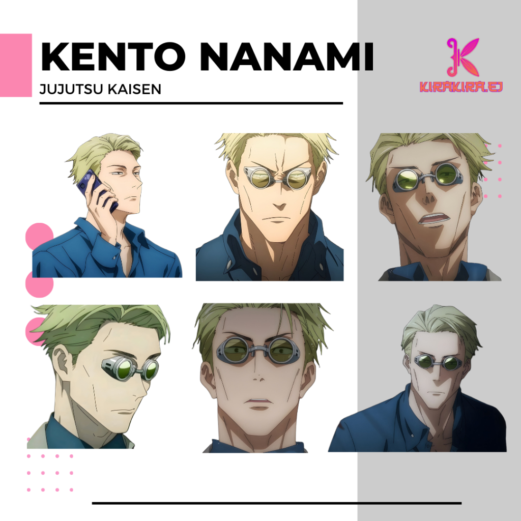 STICKER Kento Nanami Jujutsu Kaisen Waterproof Vinyl Anime Sticker ...