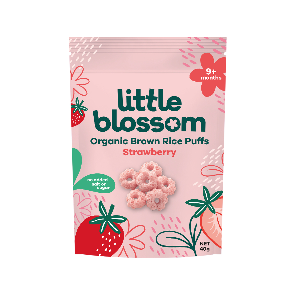 Little Blossom Organic Baby Puffs - Strawberry (40g) | Shopee Philippines