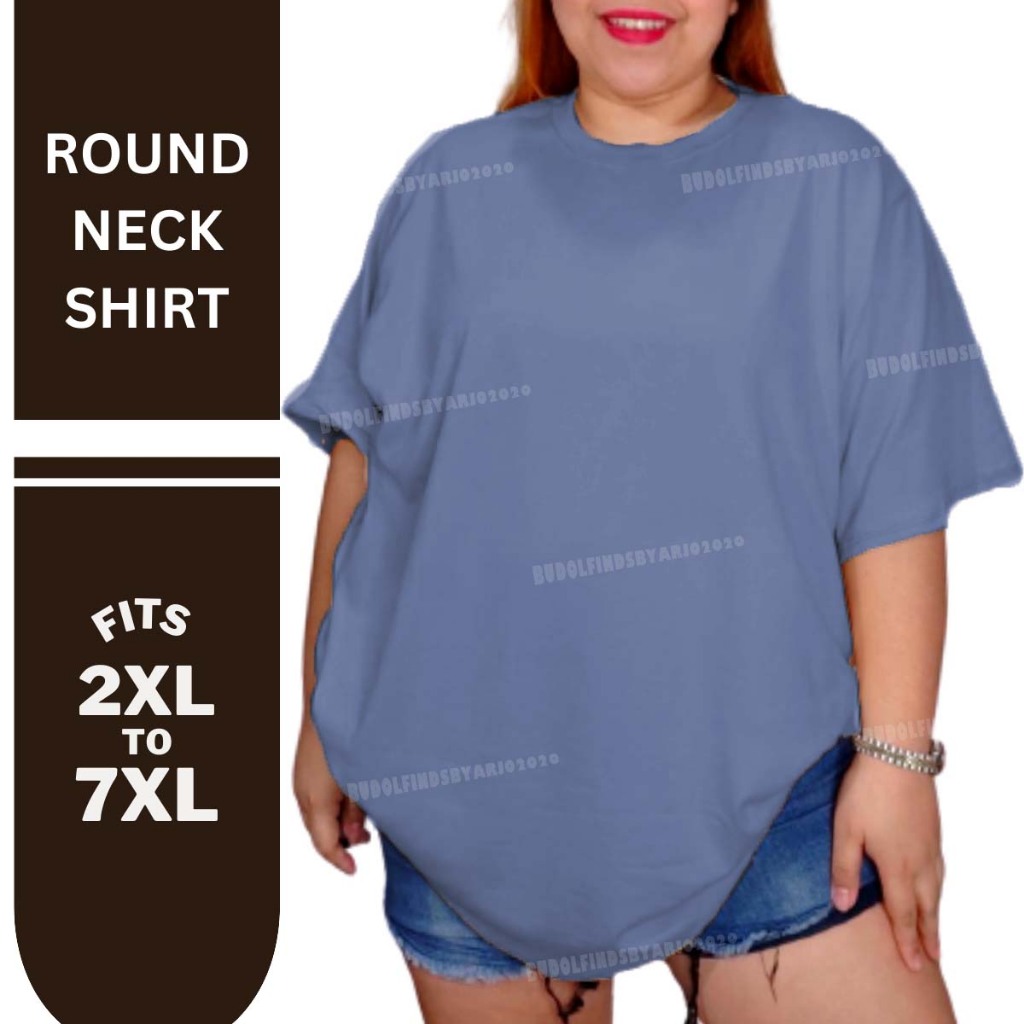 TEE-YHA Plus Size Unissex Oversized Plain Shirt | T-shirt | Tees ( Men Shirt | Women)XL-7XL ...