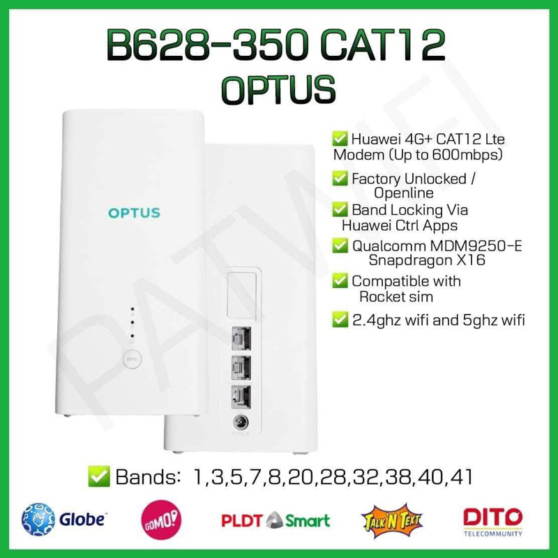 Optus B628-350 Cat12 LTE CPE | Shopee Philippines