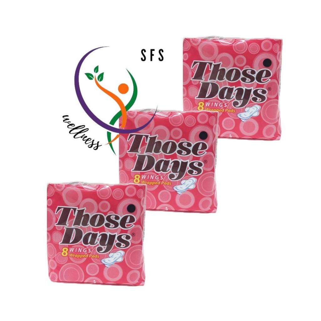 Those Days 8 Wrapped Pads with Wings Sold By 3 Packs | Shopee Philippines