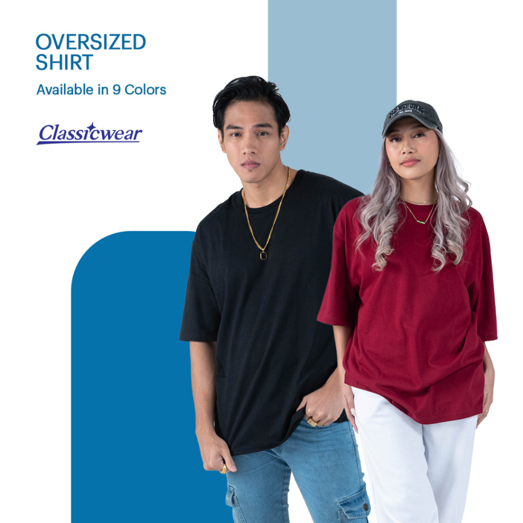 Classicwear Oversized Shirt (Black | Navy Blue | Royal Blue | Moss ...
