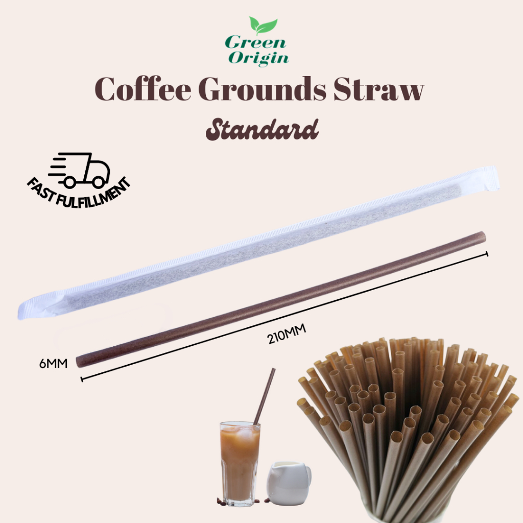 Coffee Straw: 100pcs 6mm, 8mm, Iced Coffee Straw Compostable ...