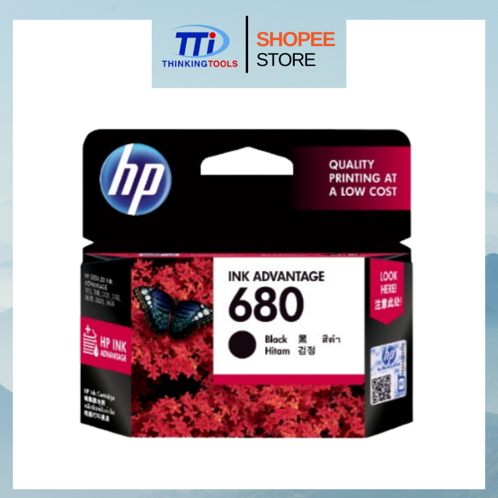 HP F6V27AA (680) BLACK / HP F6V26AA (680) TRI COLOR INK CARTRIDGE ...