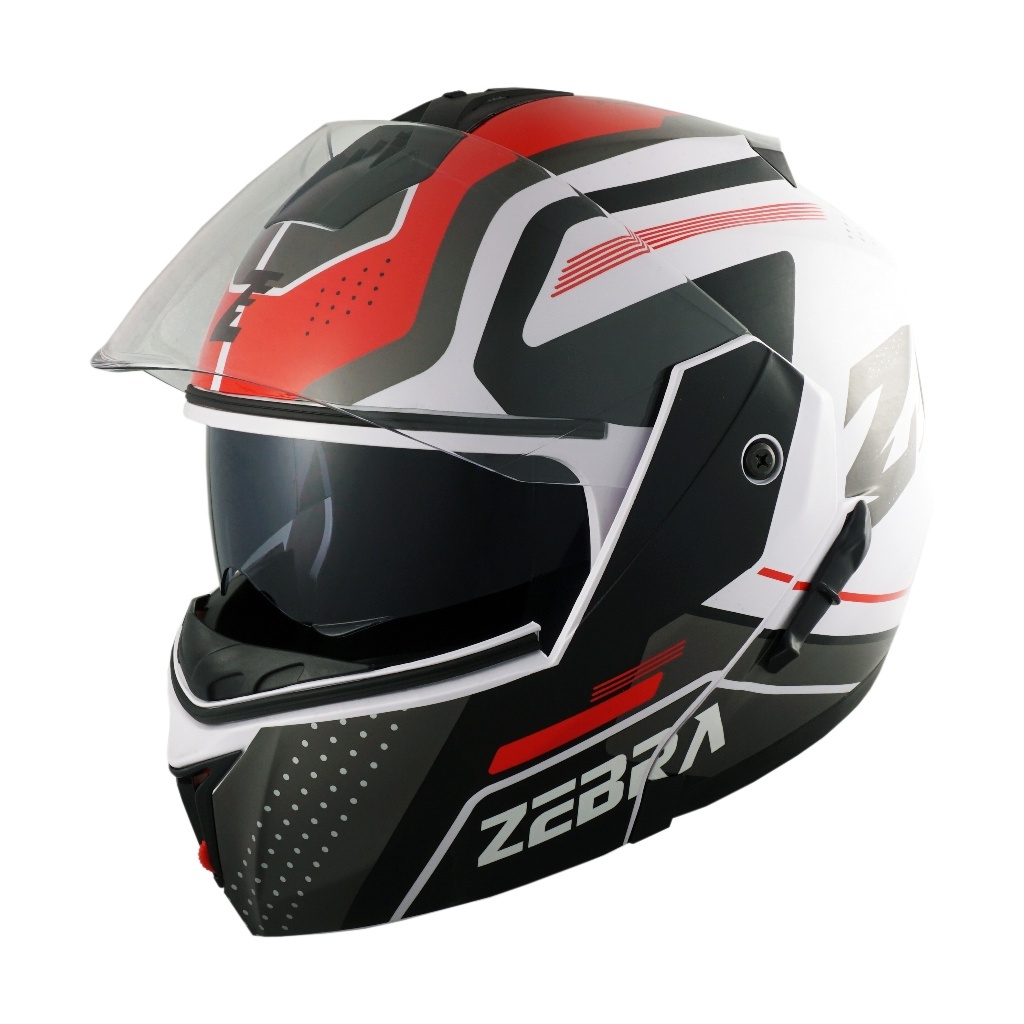 ZEBRA Full Face Men's Modular helmet dual visor helmet for motorcycle ...