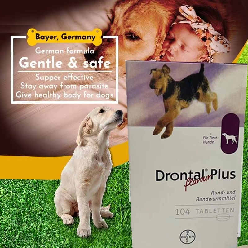 Drontal Plus 1 Tablet Tasty Dewormer Tablets For Dogs Dewormer ...