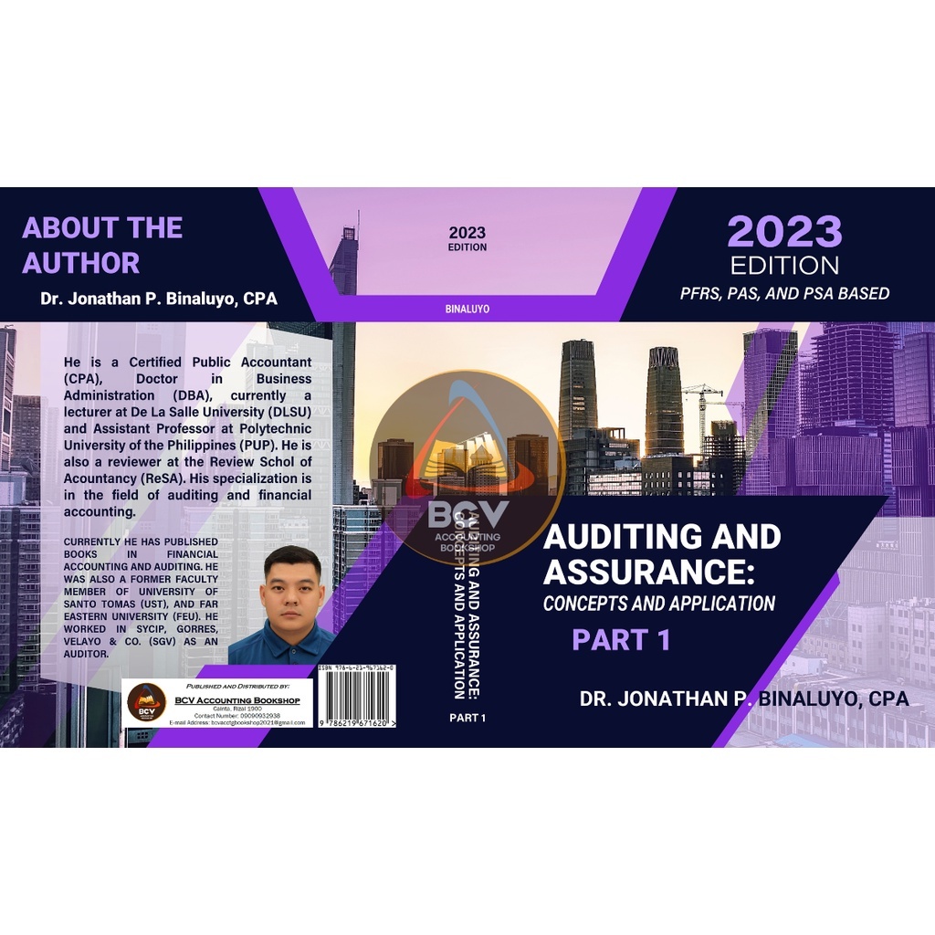 Auditing And Assurance Concepts And Applications Part 1 2023 Edition