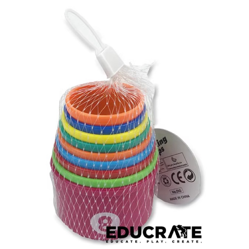 educratePH Stacking Nesting Cup 9pcs Stack & Count sorting color ...